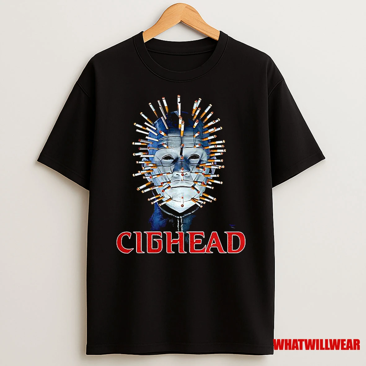 Cighead Pinhead Hellraiser Horror Character Parody Shirts - What Will Wear