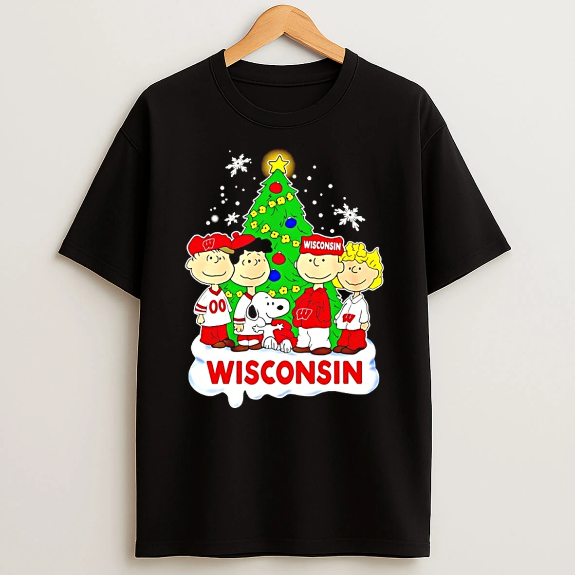 Wisconsin Badgers Snoopy And The Peanuts Christmas 2025 Shirts - What ...